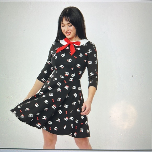 Unique Vintage | Dresses | Unique Vintage Black Panda Print Wednesday ...